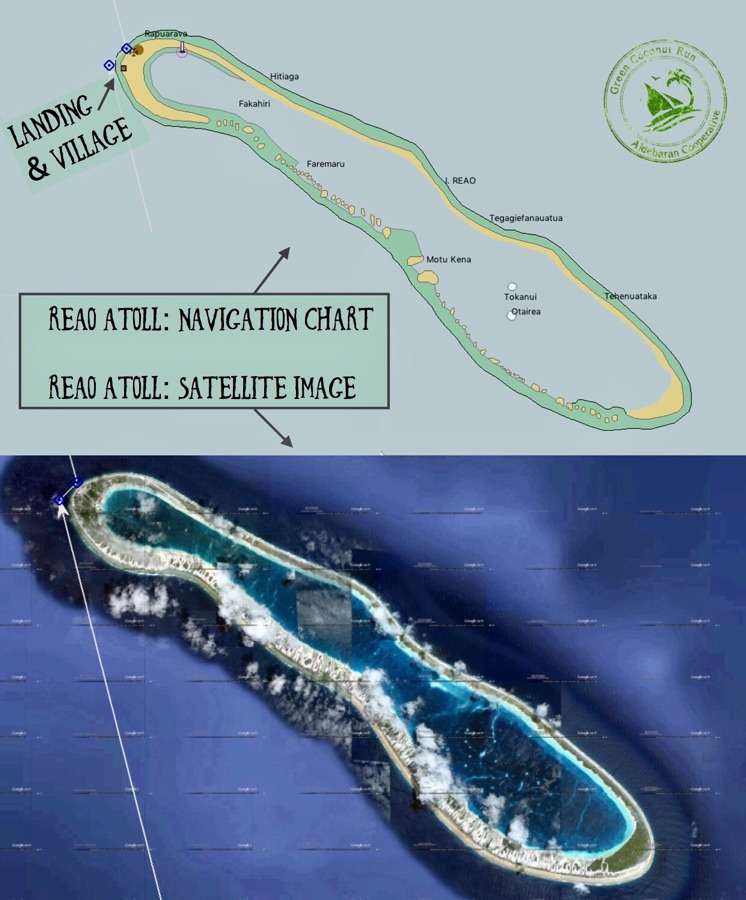 Map of Reao Atoll | Green Coconut Run