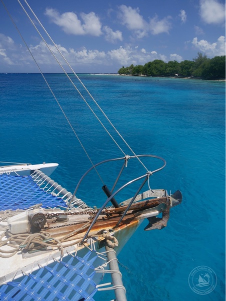 Mooring Setup in Avatoru Pass | Green Coconut Run