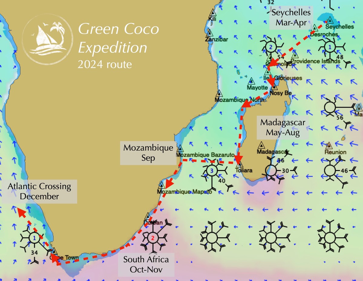 2024 Expedition Schedule: Seychelles, Madagascar, Mozambique, South Africa | Green Coconut Run